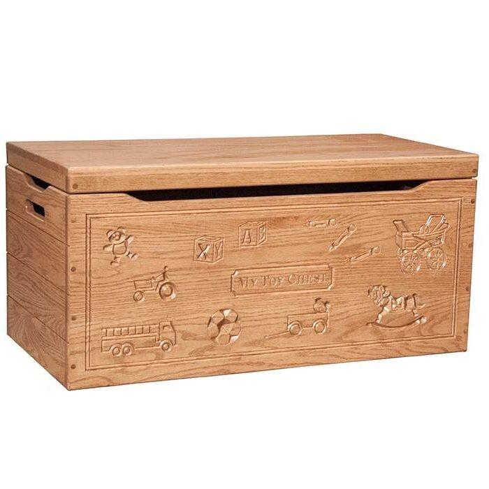 Carved Amish Toy Chest Charleston Amish Furniture