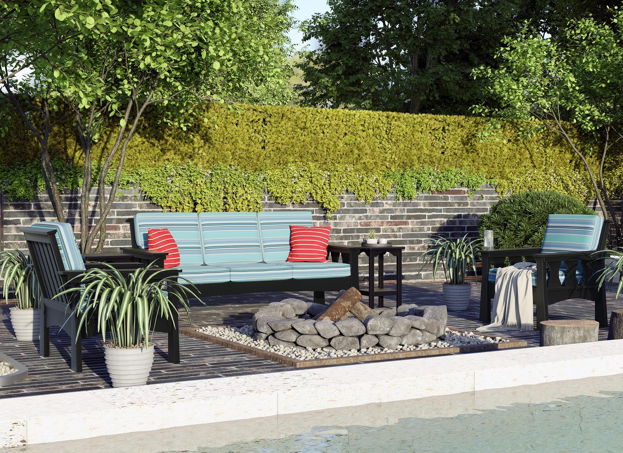 Amish Heritage Poly Outdoor Patio Set – Charleston Amish Furniture