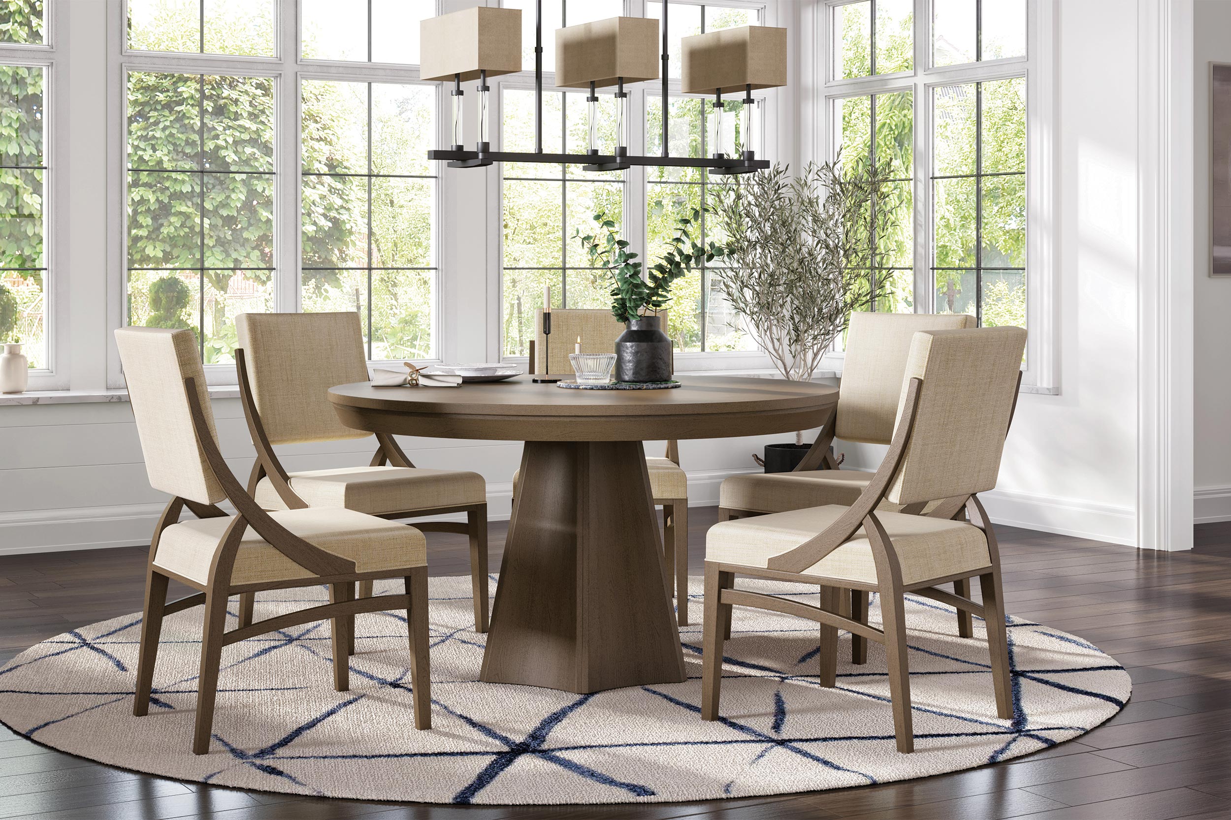 Korbyn Chairs with Brogan Table – Charleston Amish Furniture
